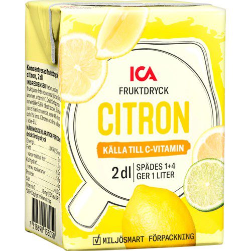 Citron måltidsdryck 2dl ICA | Natmat | Natmat