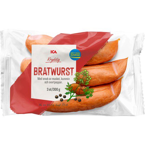 Bratwurst 300g ICA | Natmat | Natmat