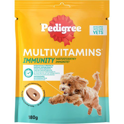 Hundsnacks Multivitamin Immunity Kyckling 180g Pedigree | Natmat | Natmat