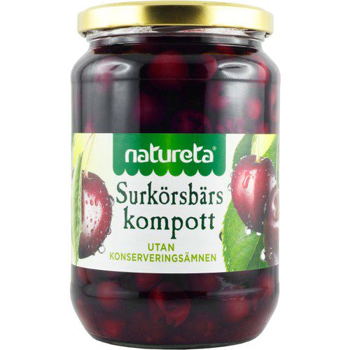 Körsbärskompott 680g Natureta | Natmat | Natmat