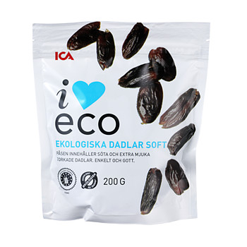 Dadlar Soft Ekologisk Ica I Love Eco, 200g | Nätmat