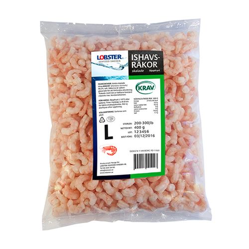 Räkor Skalade 200-300Lb Eko/Krav Lobster, 400g | Nätmat Räkor Skalade 200-300Lb Eko/Krav Lobster, 400g | Nätmat